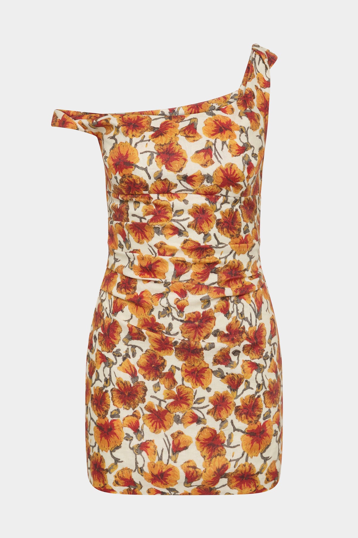 Jara Mini Dress | Orange Calendula Floral | SIR.